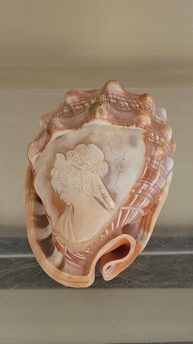 Lot 176: Beautiful Carved Cameo Shell | EstateSales.org
