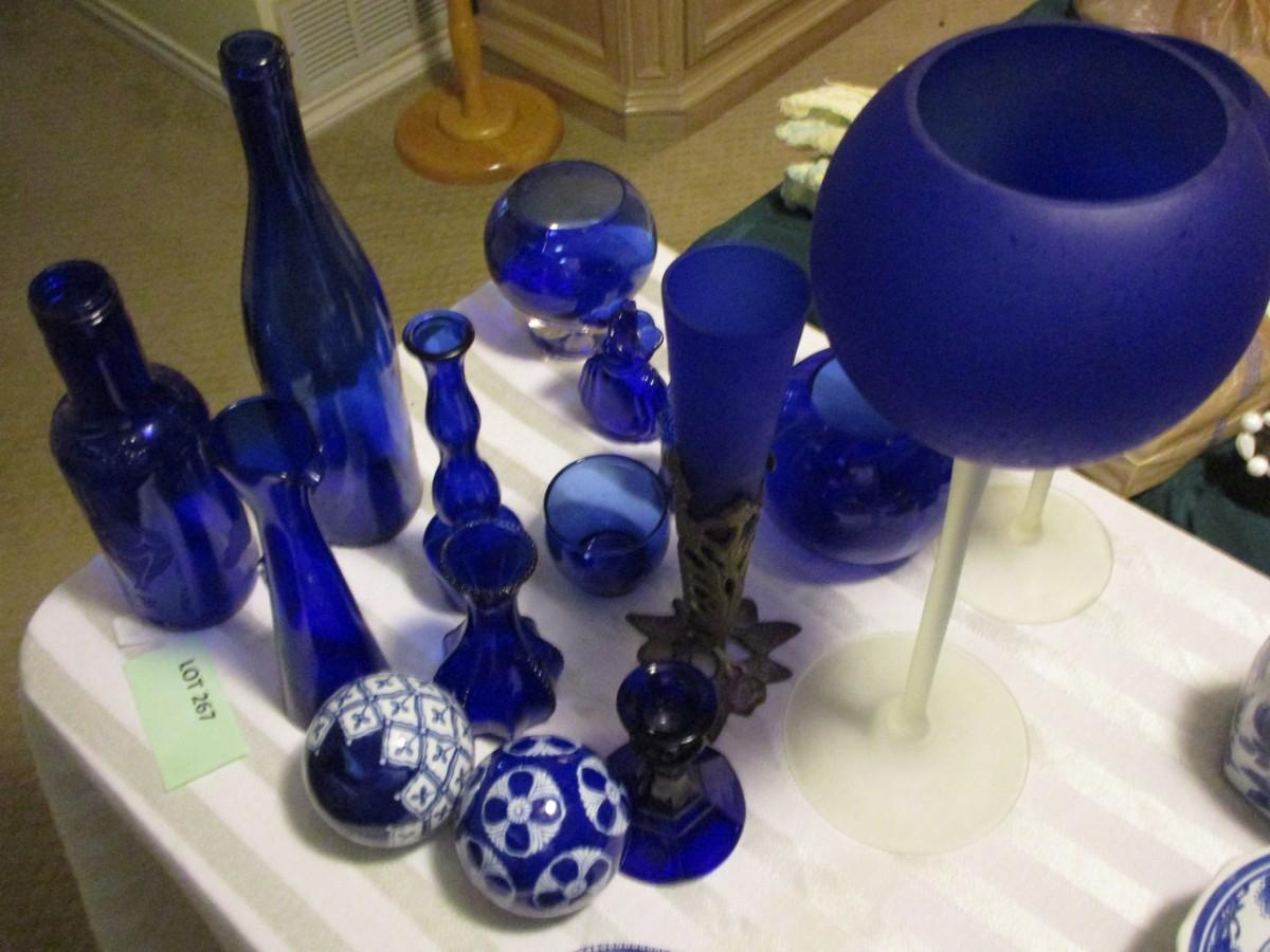 Blue Glass Collection | EstateSales.org