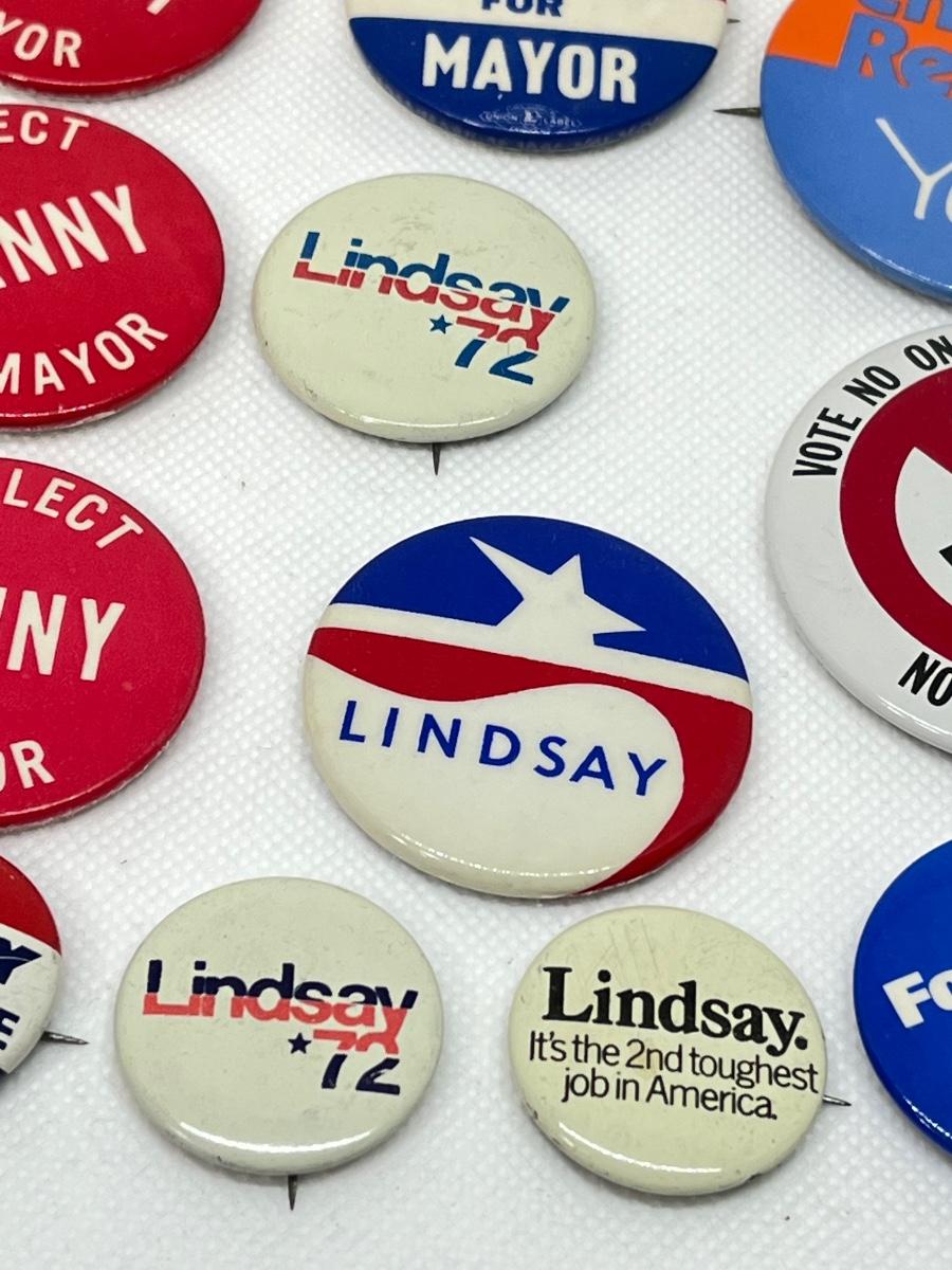 LOT 9: Famous Mayors/Mayoral Race Political Campaign Buttons, Pins ...