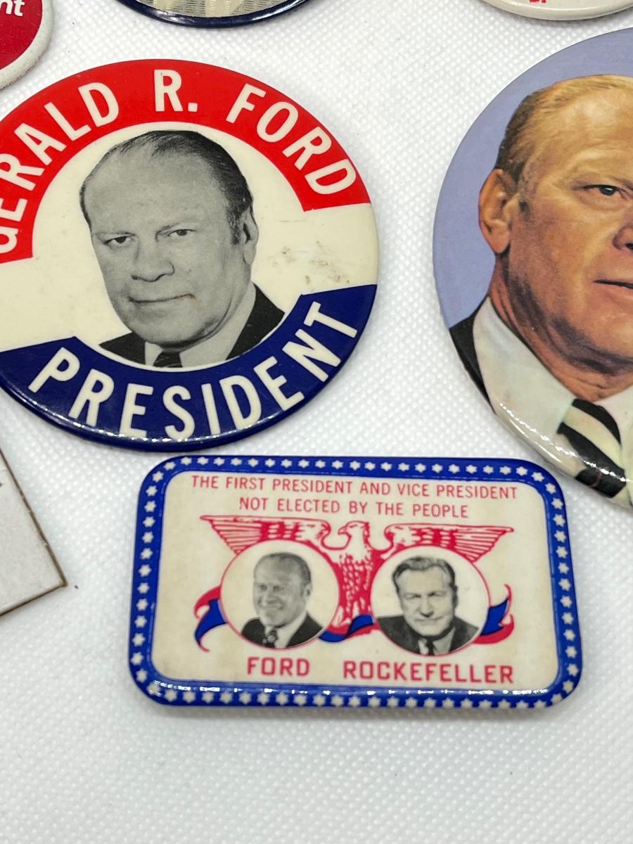 LOT 17: 1976 Presidential Campaign Political Buttons, Pins - Gerald ...