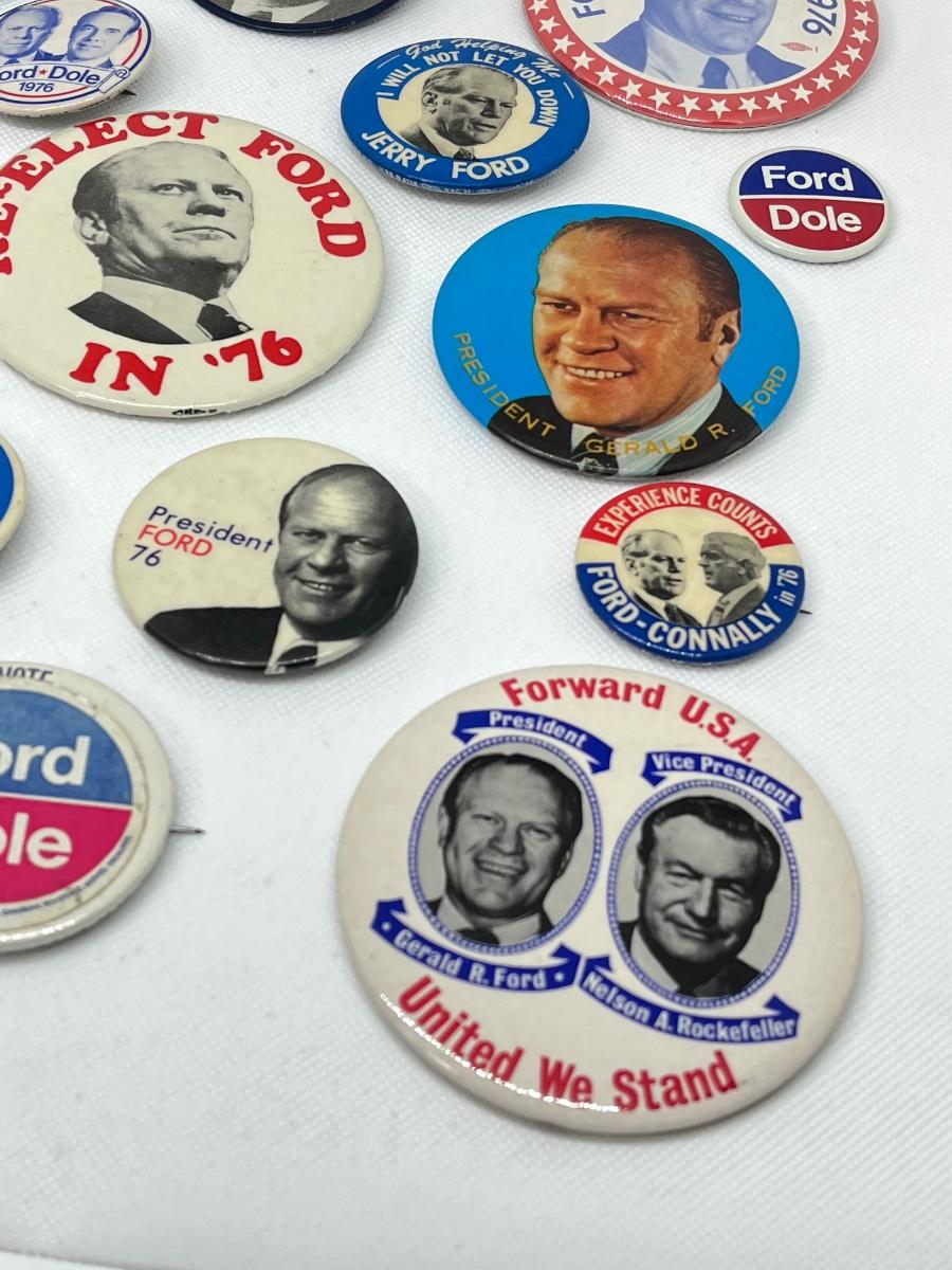 LOT 22: Gerald Ford 1976 Presidential Campaign Buttons | EstateSales.org