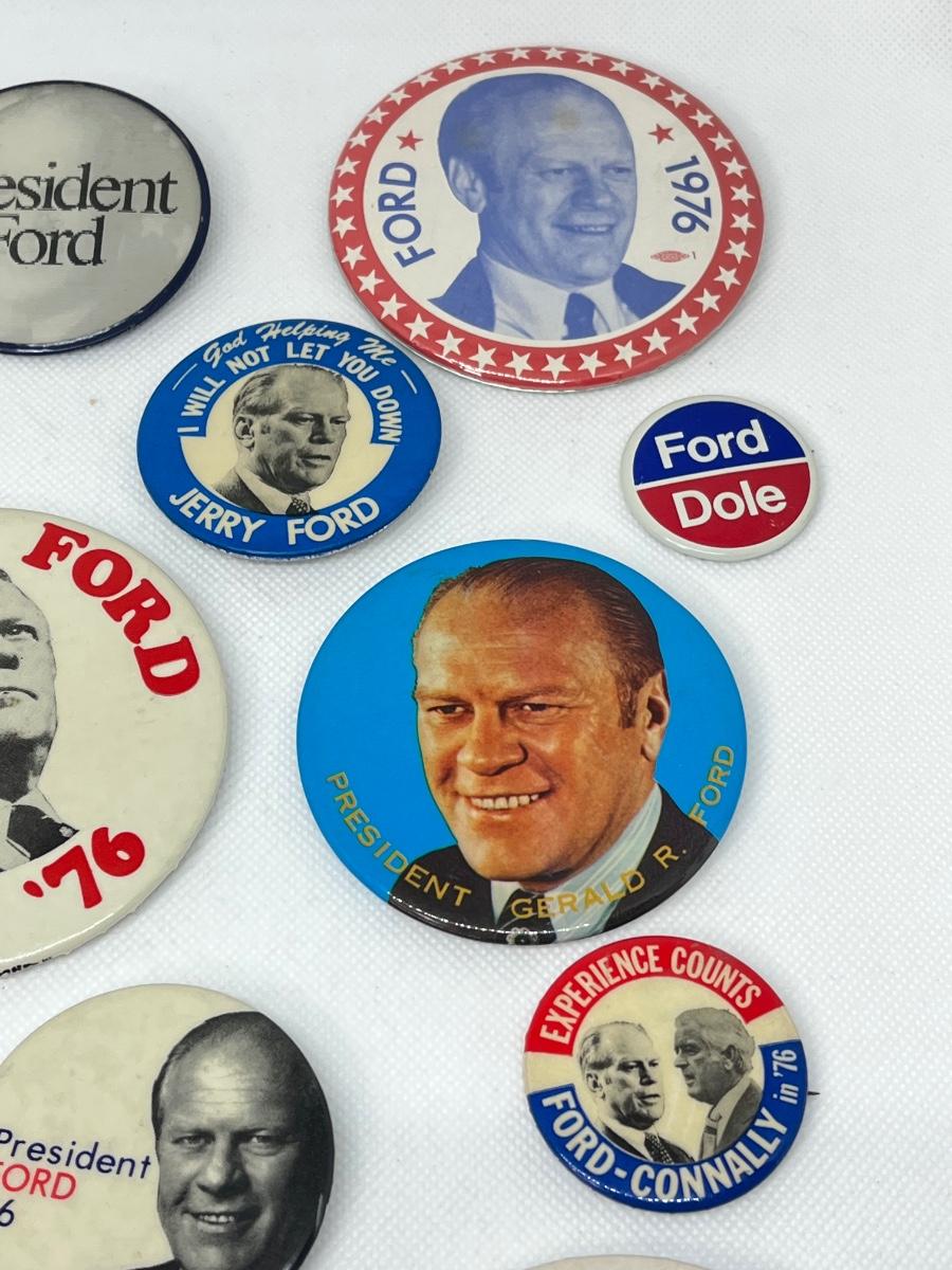 LOT 22: Gerald Ford 1976 Presidential Campaign Buttons | EstateSales.org
