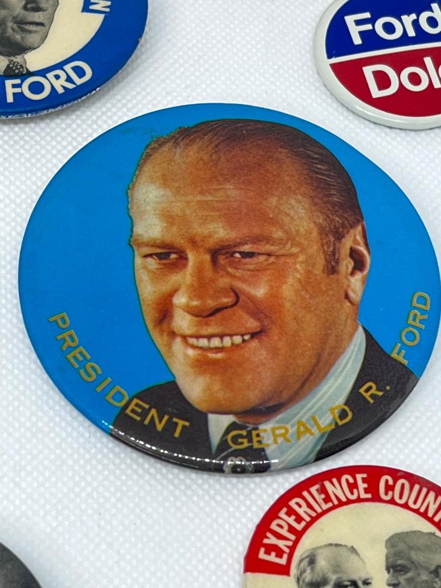LOT 22: Gerald Ford 1976 Presidential Campaign Buttons | EstateSales.org