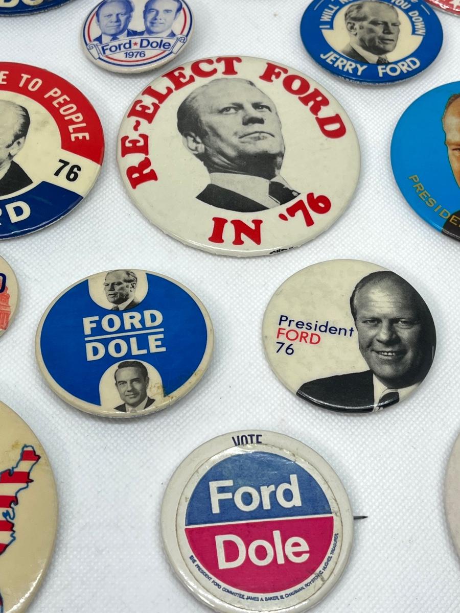 LOT 22: Gerald Ford 1976 Presidential Campaign Buttons | EstateSales.org