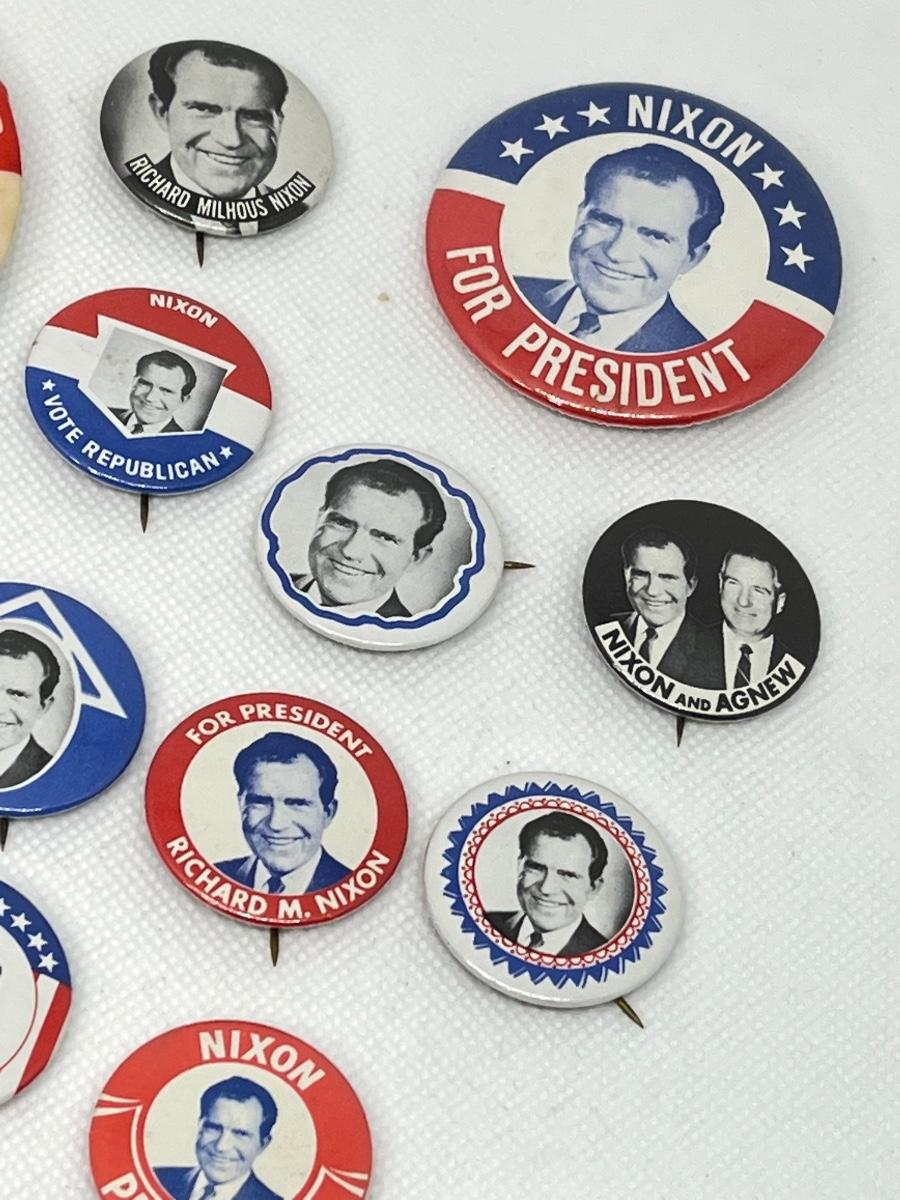 LOT 35: Presidential Race Political Campaign Buttons, Pins - Richard ...