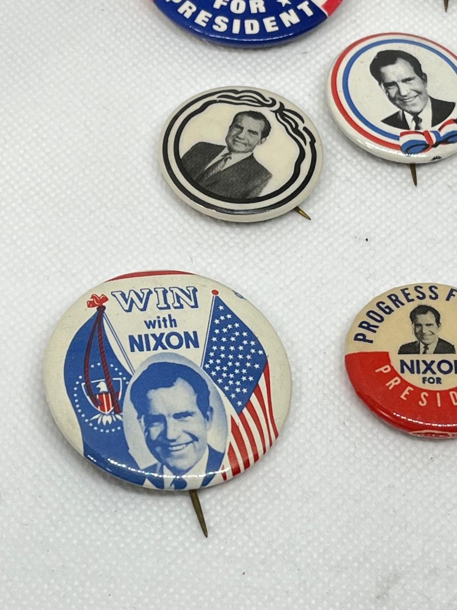 LOT 35: Presidential Race Political Campaign Buttons, Pins - Richard ...
