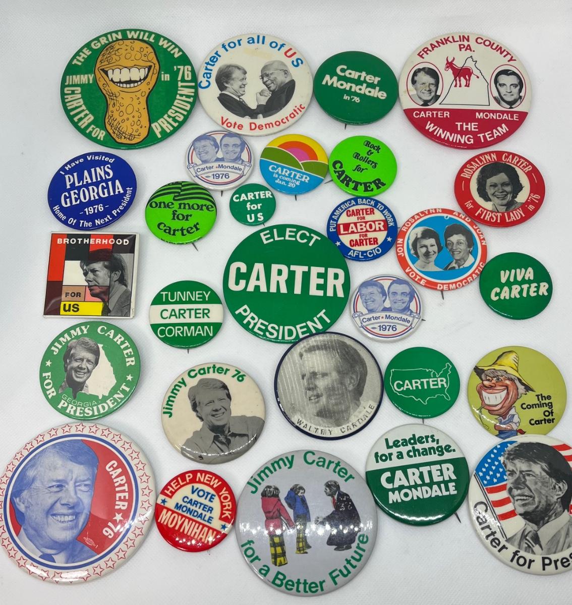 LOT 41: 1976 Presidential Race - Political Campaign Buttons - Jimmy ...