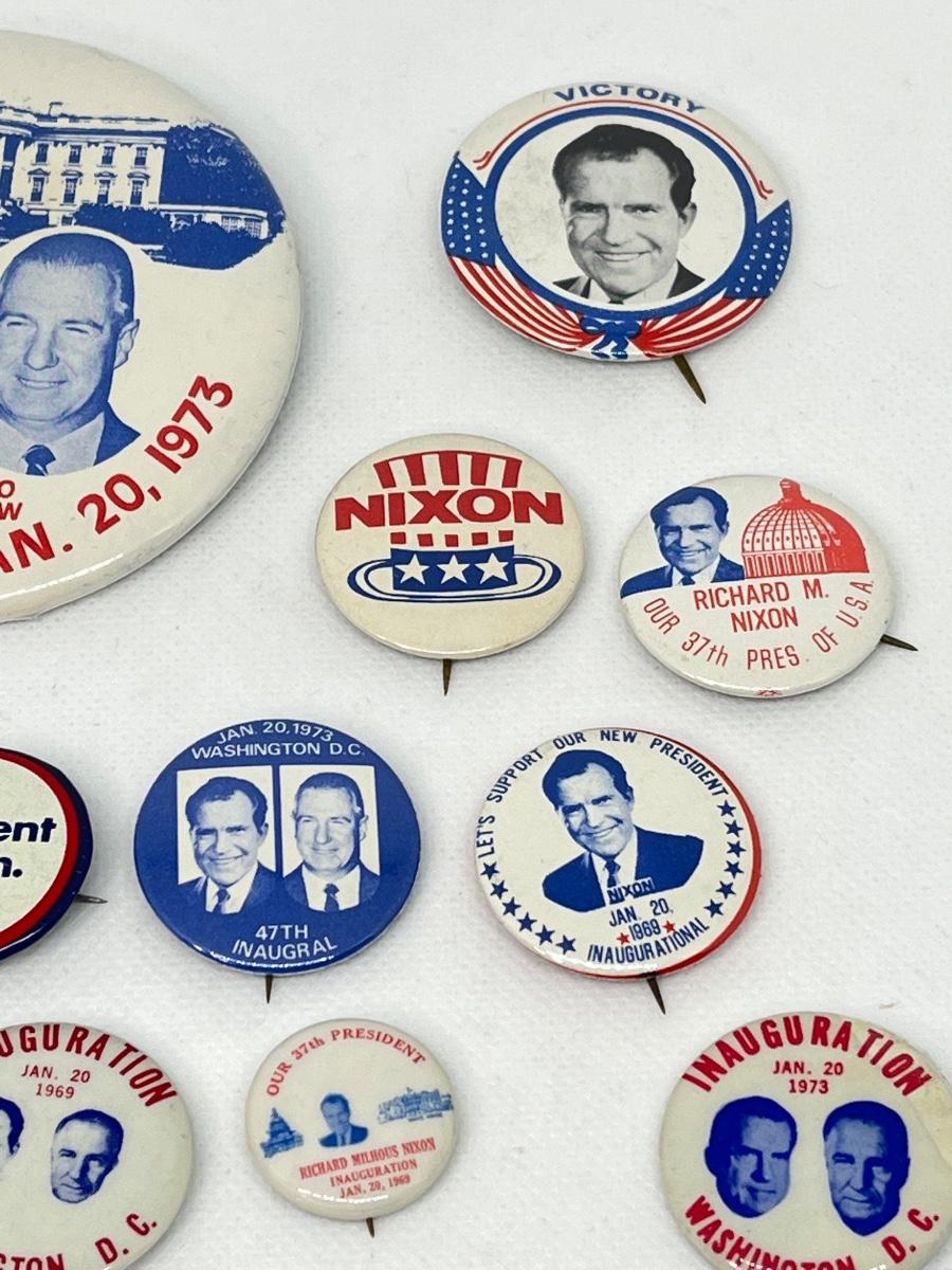 LOT 45: Richard Nixon Inauguration Pins, Buttons | EstateSales.org