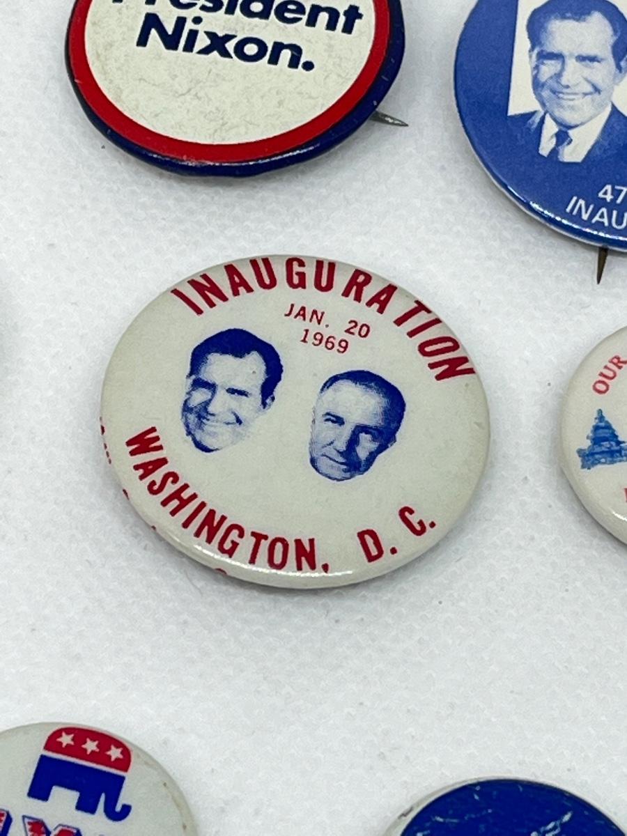 LOT 45: Richard Nixon Inauguration Pins, Buttons | EstateSales.org