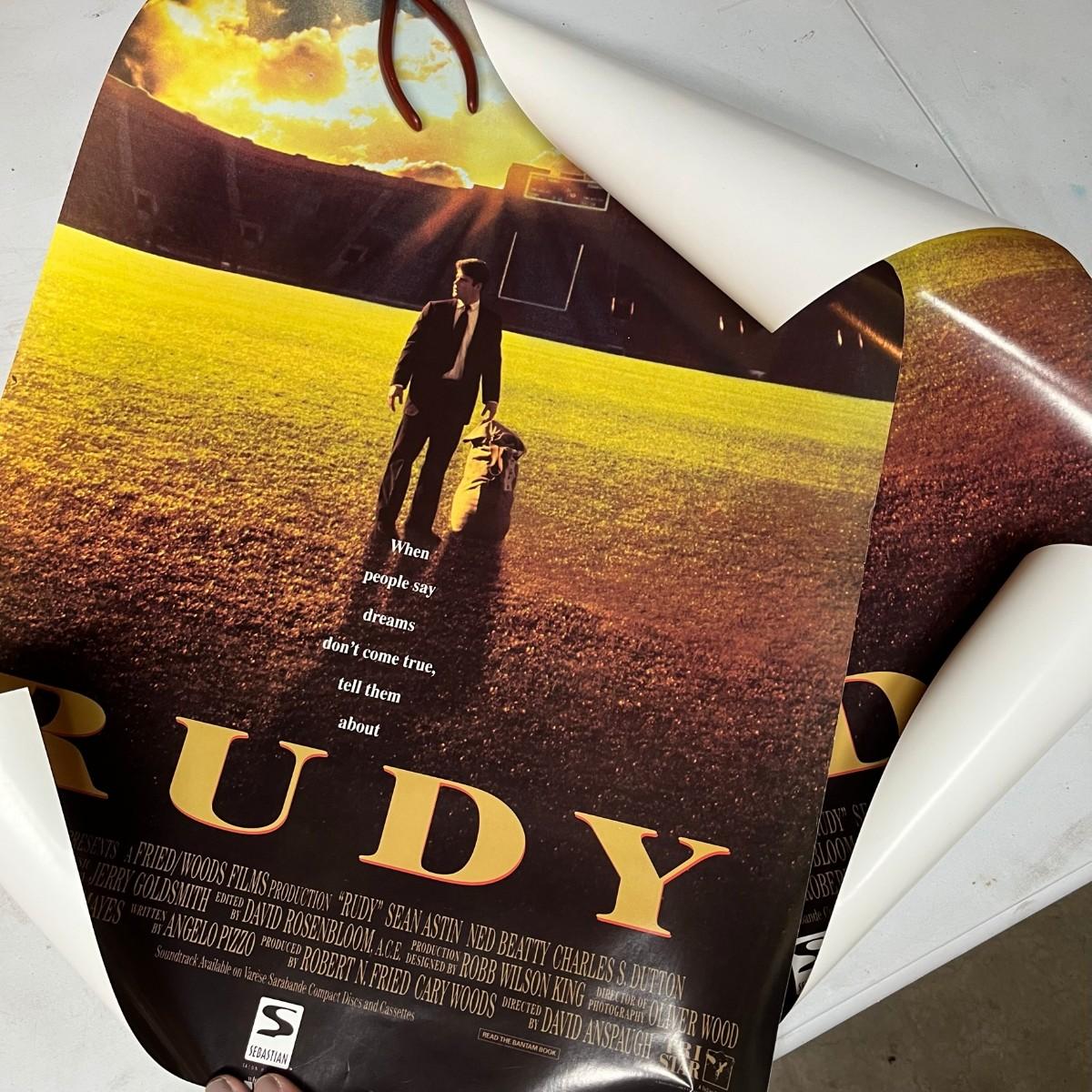 #465 2 Rudy Movie Posters in perfect shape | EstateSales.org