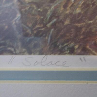 Framed Numbered & Signed Watercolor "Solace" By Artist Preston Steed ...