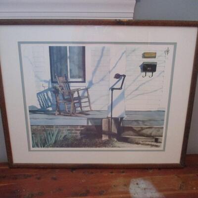 Framed Numbered & Signed Watercolor "Solace" By Artist Preston Steed ...