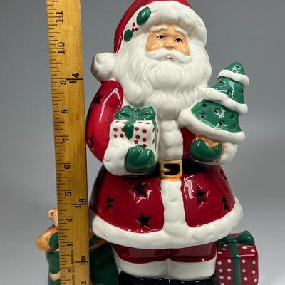 Ceramic Light Up Ceramic Santa Claus Decorative Figurine | EstateSales.org