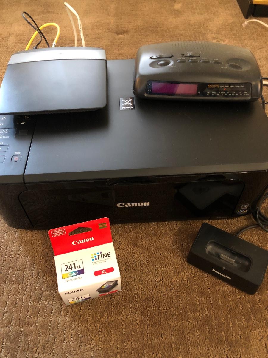 51- Canon Pixma printer, router, clock, toner | EstateSales.org