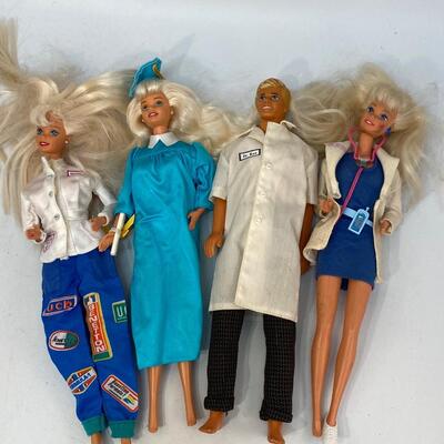 Graduate Barbie, Dr. Barbie and Dr. Ken, Formula 1 Barbie Fashion Dolls ...