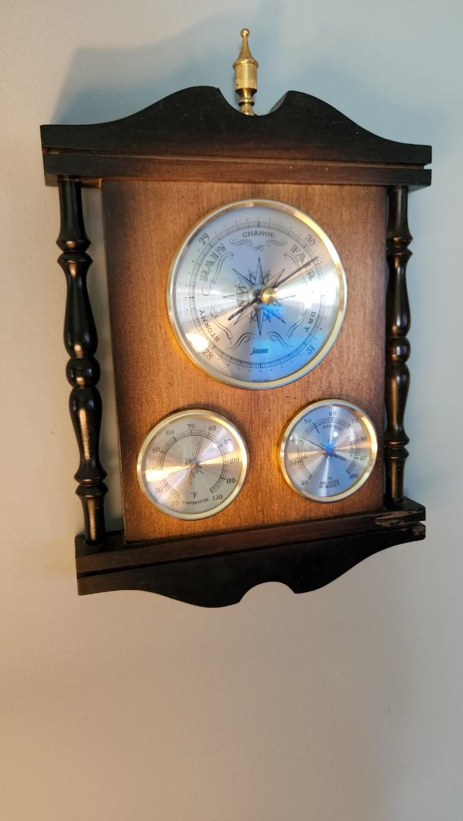 3 Dial Jason Weather Station Barometer, Hygrometer & Thermometer ...