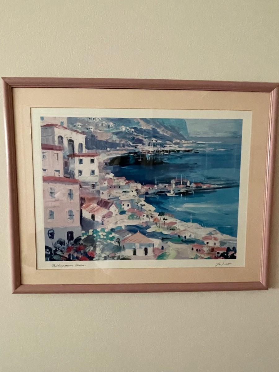 Jo frost artist mediterranean harbour | EstateSales.org