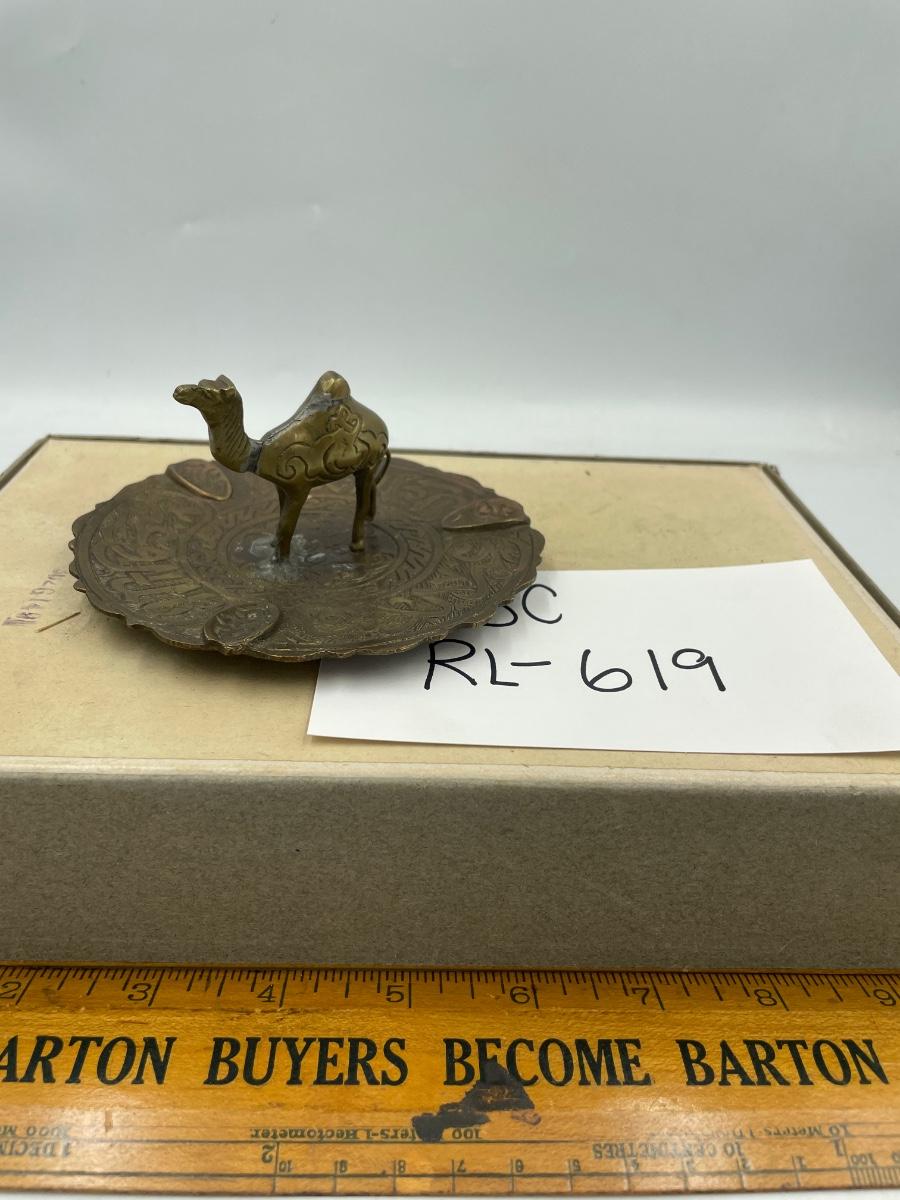 Camel brass ashtray | EstateSales.org