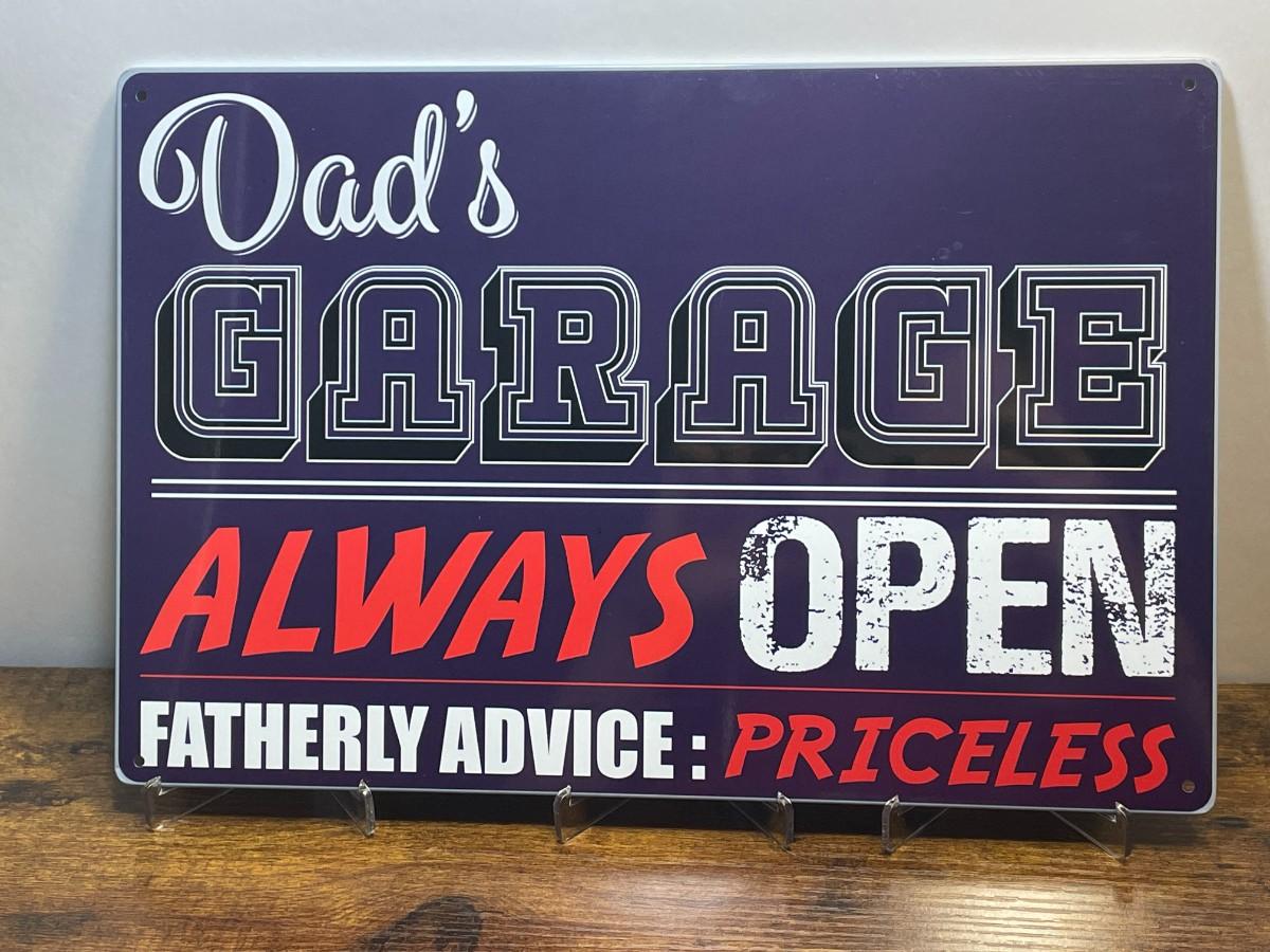 Metal Dad Garage Sign - New - C | EstateSales.org