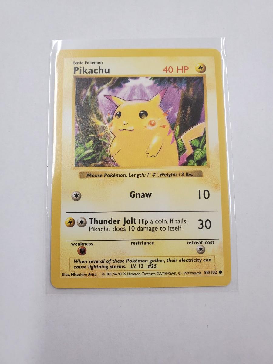 Pikachu base card red cheeks | EstateSales.org