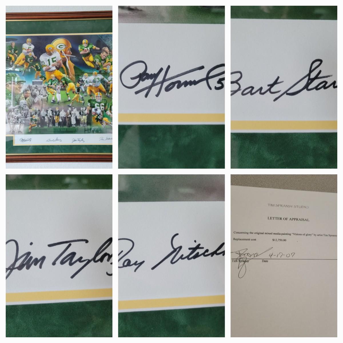 Visions of Glory by Tim Spransy. Autographed by Bart Starr, Ray ...