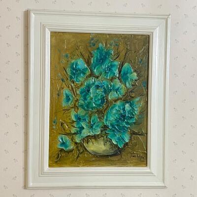 TINA ROY ~ 1967 ~ Original Acrylic Textured Painting | EstateSales.org