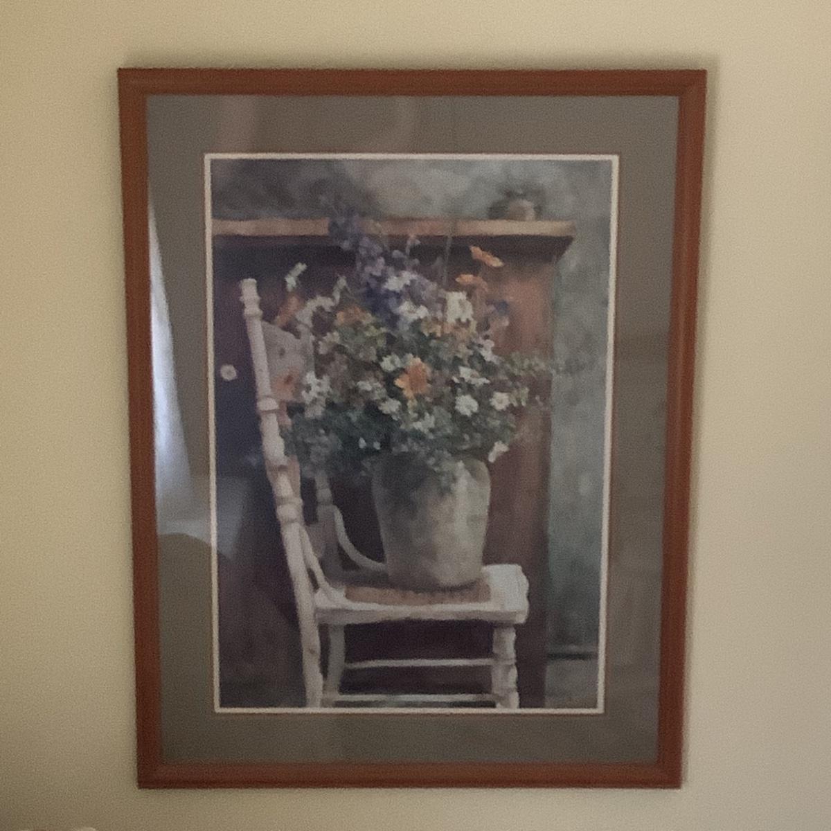 Lot C - 1127. Framed Floral Bouquet Artwork, Patton Wilson ...