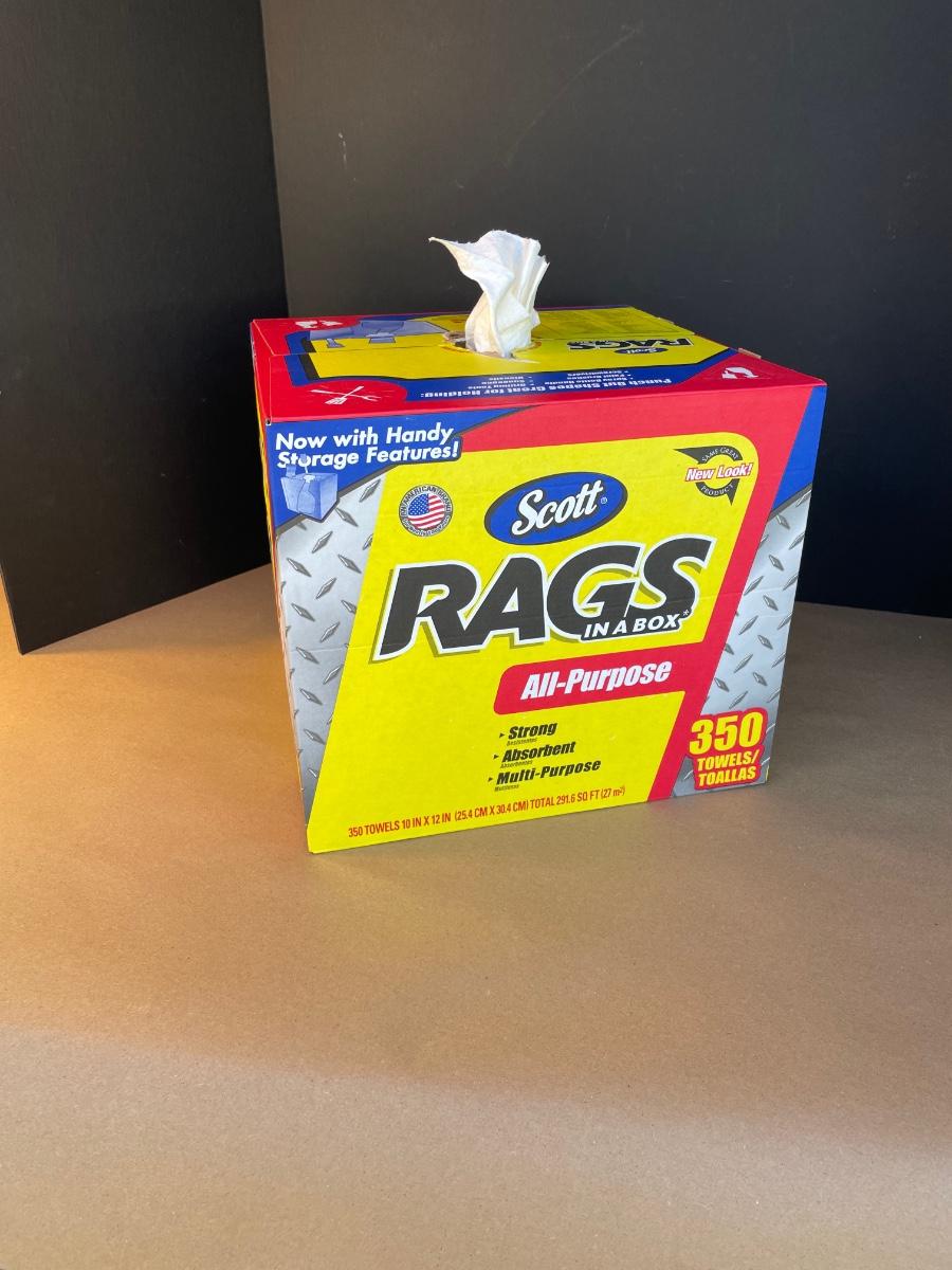Lot 13. Box of Paper Rags | EstateSales.org