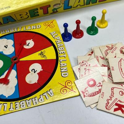 Retro Cadaco Alphabet Land Educational First Board Game Preschool Kids ...