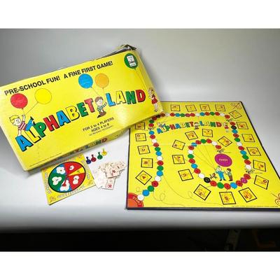 Retro Cadaco Alphabet Land Educational First Board Game Preschool Kids ...