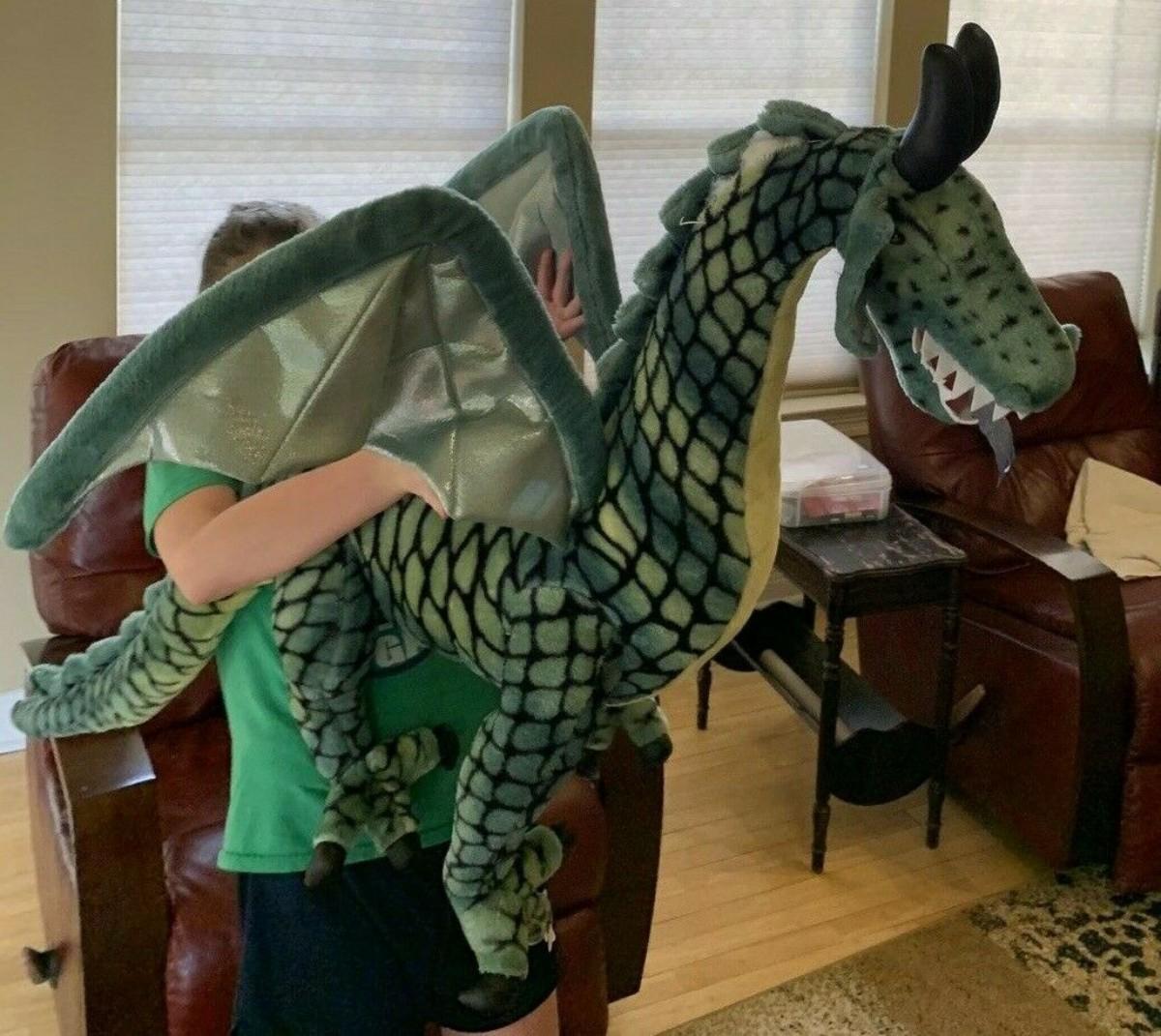 Giant Dragon Plush Stuffed Winged | EstateSales.org