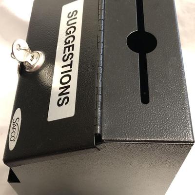 Safco 4232BL Steel Suggestion/Key Drop Box w/Locking Top 7 x 5 7/8 x 8 ...