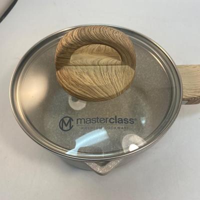 Masterclass Wood Grain Pattern Handle Premium Cookware Pot ...