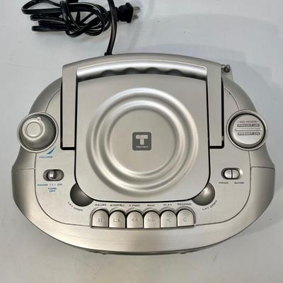 TruTech BoomBox AM-FM-CD and Cassette Player Model T250-B | EstateSales.org