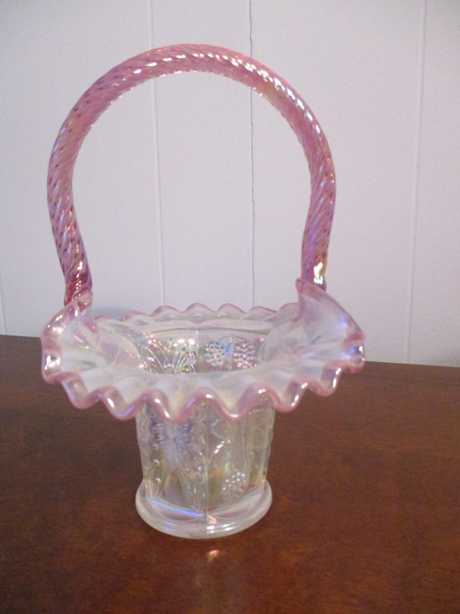 Fenton Pink Basket