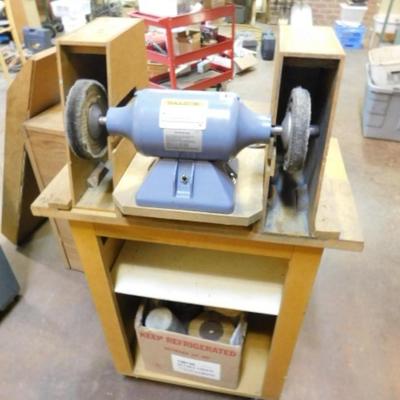 Baldor Buffer III 1/3 HP Single Phase with Accessories and Stand ...