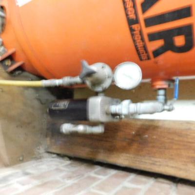 Devilbiss Industrial Air Compressor TAPV-5052 5HP with a Devair Model ...