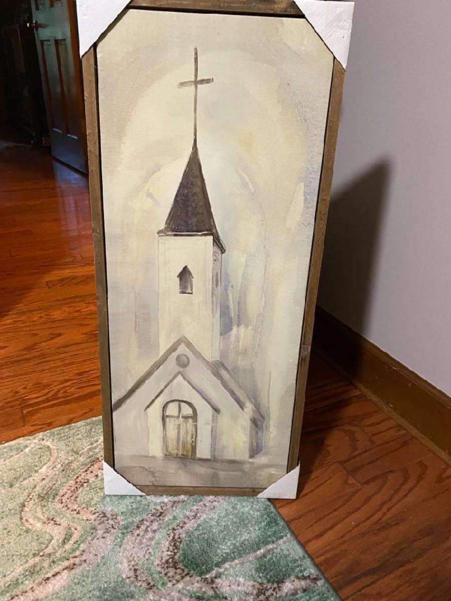 New Ivory Church Framed Canvas Art Print is the perfect way to accent ...