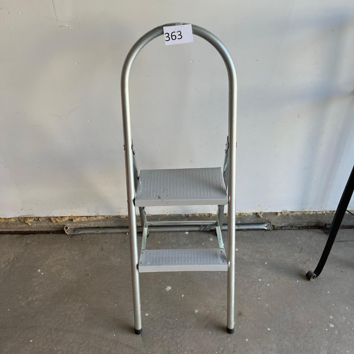 Gray Fold up step stool | EstateSales.org