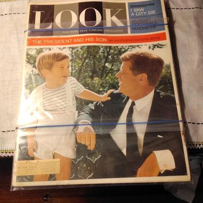 LOOK Magazine; "December 3, 1963, The President and his son: an ...