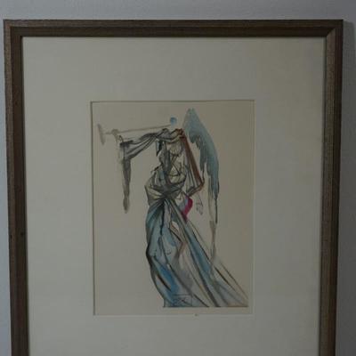 SIGNED S DALI LITHOGRAPH "ANGEL OF THE SUN" | EstateSales.org