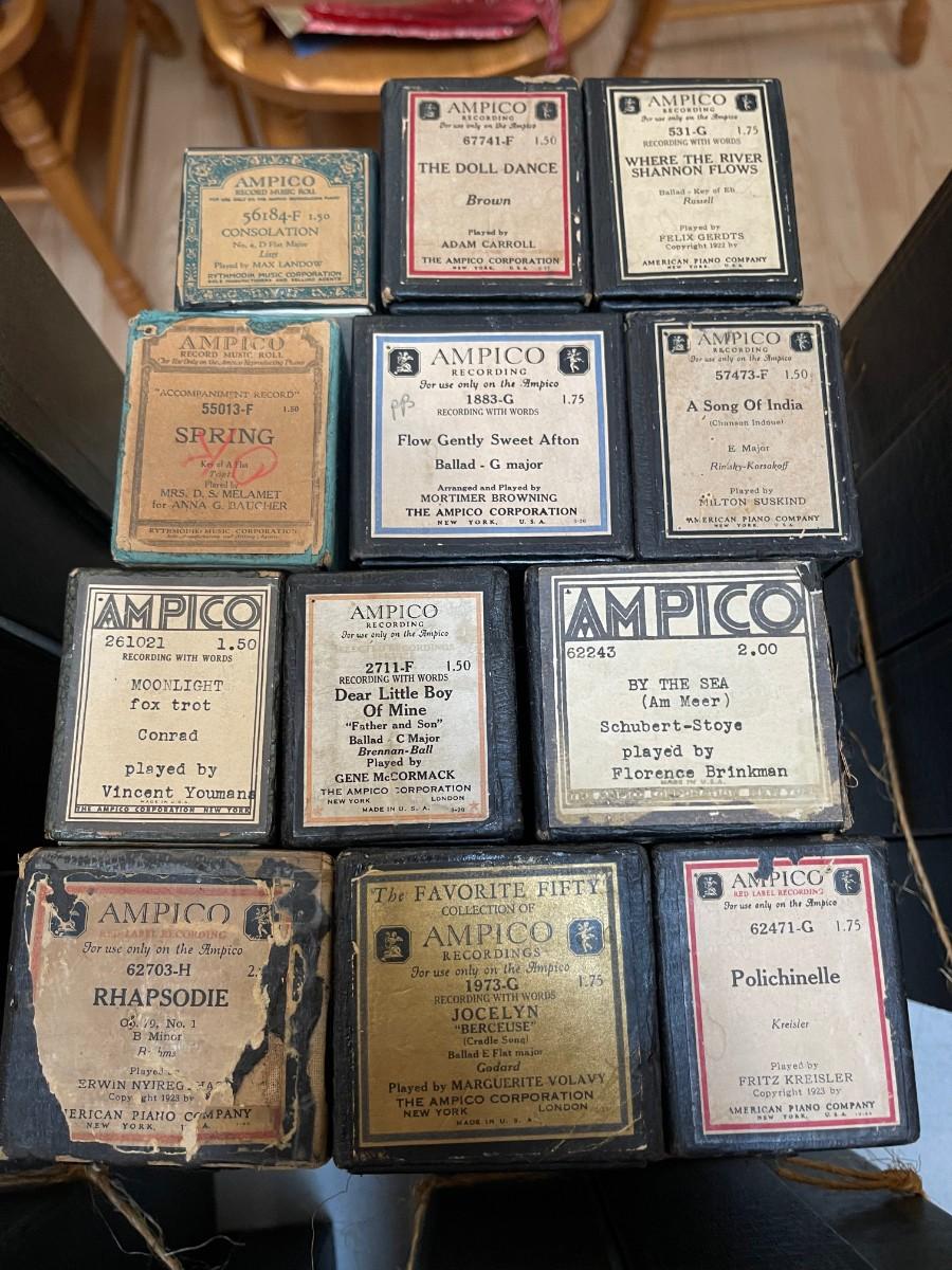 12 Player piano rolls #6 | EstateSales.org