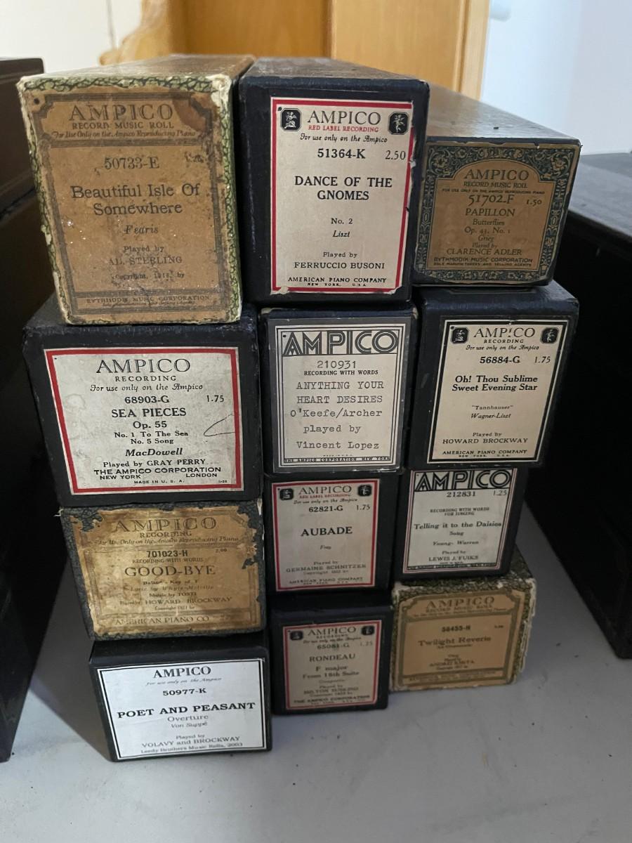 12 Ampico player piano reels #12 | EstateSales.org