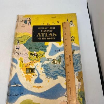 Vintage 1958 Color Illustrated International Standard Atlas of the ...