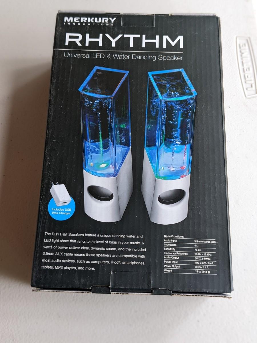 NIB Merkury Rhythm Universal LED and Water Dancing Speakers ...