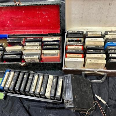 50+ Vintage 8 track tapes plus Craig 8 track player | EstateSales.org