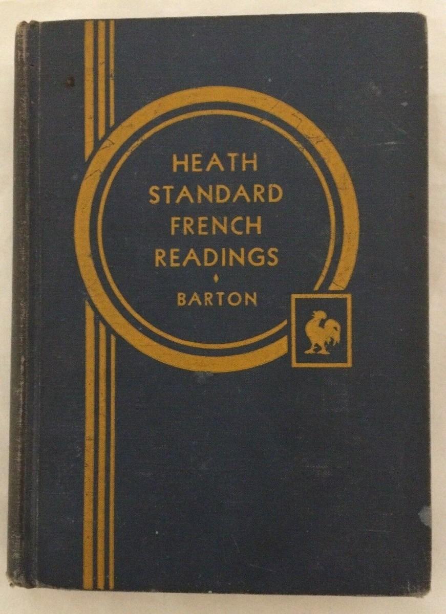 Heath Standard French Readings Barton 1934 Hardcover Book | EstateSales.org