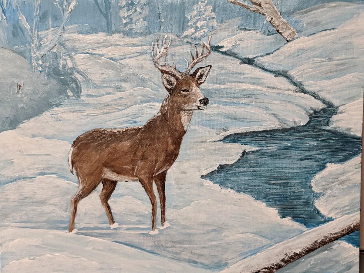 "Buck in the snow" | EstateSales.org