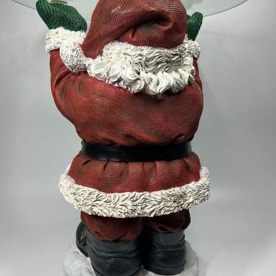 Design Toscano Santa Claus Holiday Glass Topped Table Figurine Statue ...