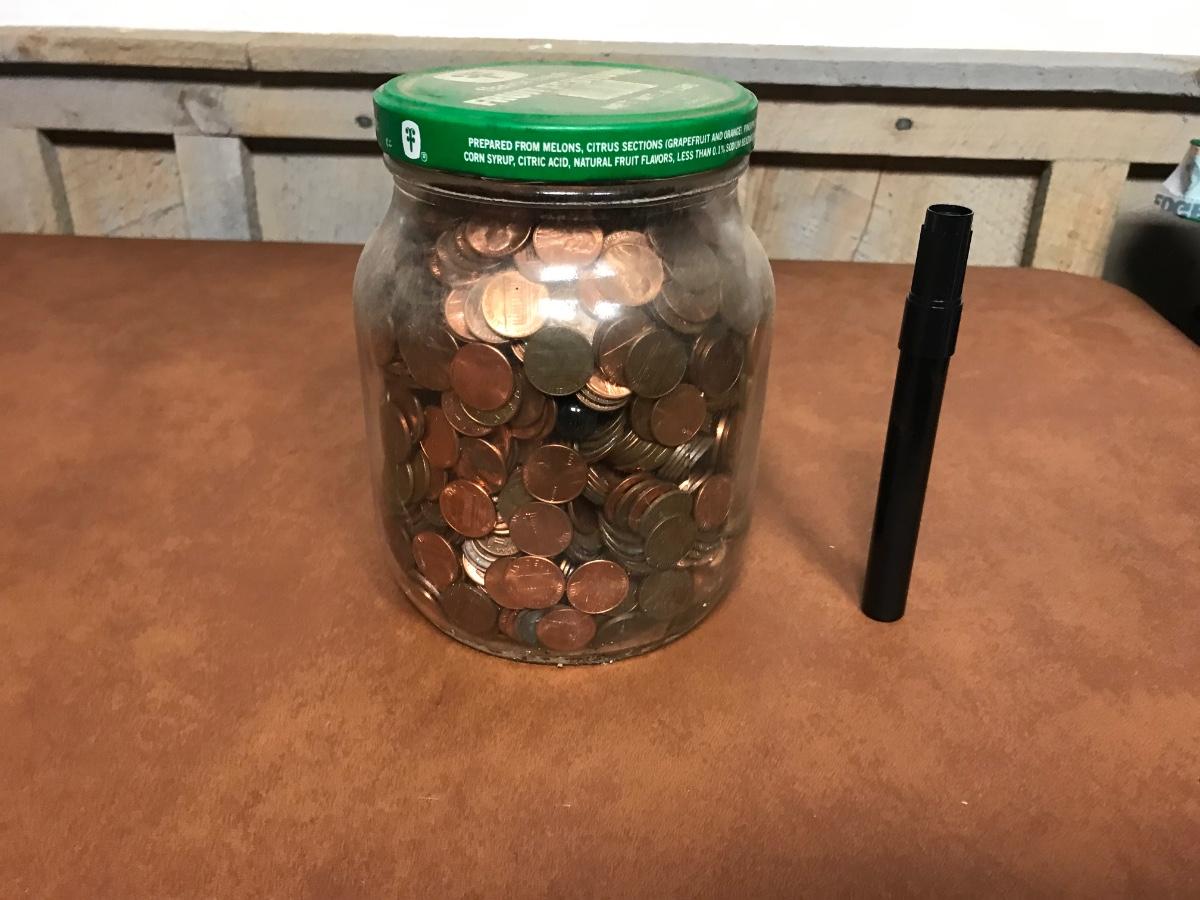 JAR OF PENNIES | EstateSales.org